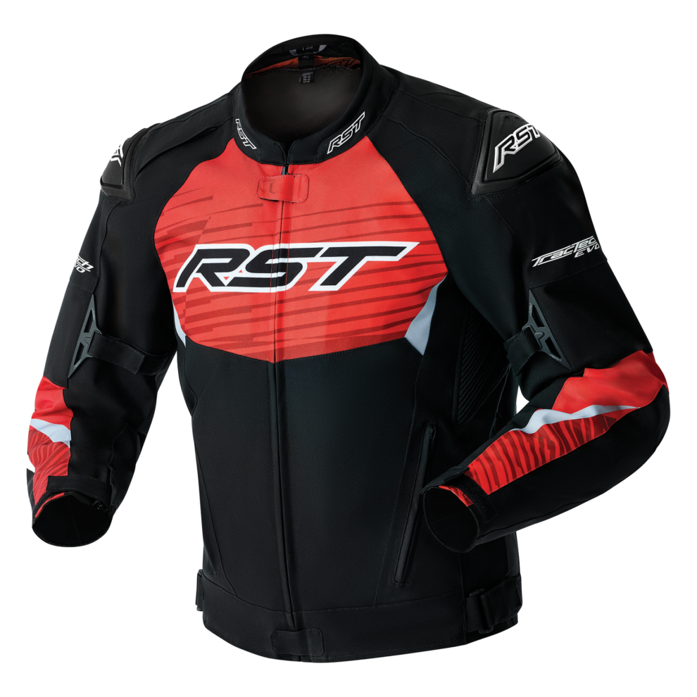 RST Tractech Evo D3O Textile Jacket Flo Red & Blue - MC-Hub